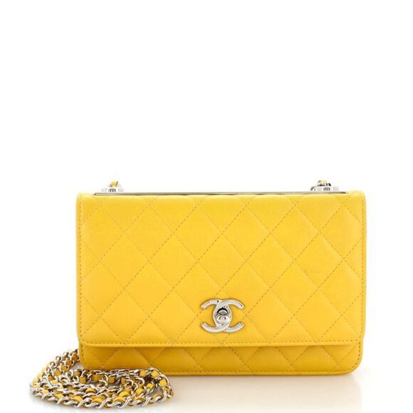 CHANEL | Bags | Chanel Trendy Cc Wallet On Chain Quilted Lambskin ...